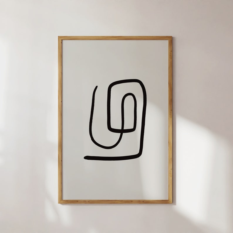 One Line Drawing, Abstract Art Prints, Modern Line Drawing, Minimalist ...