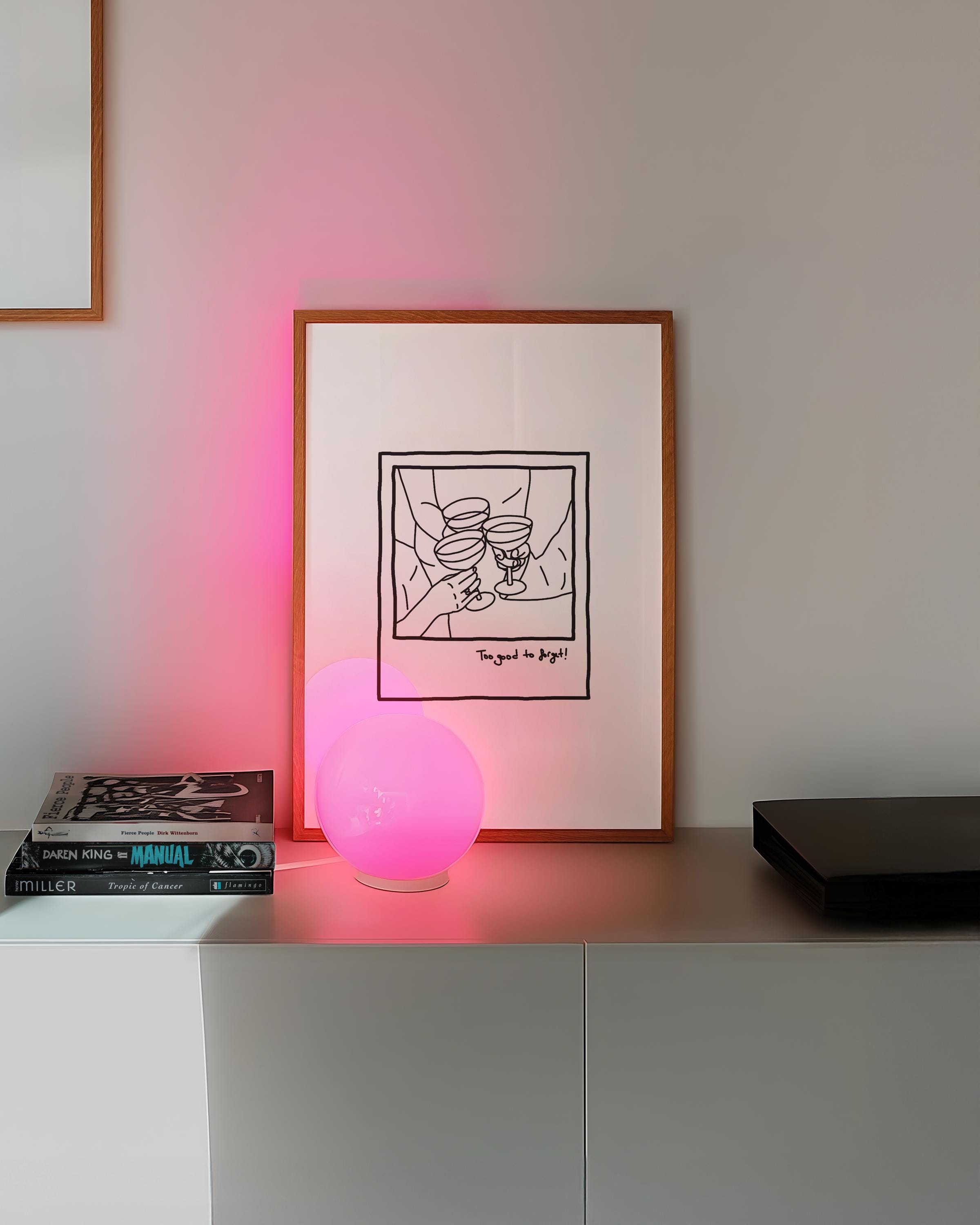 Custom Polaroid Frame Couple BFF Portrait, Personalized Line Art Print ...