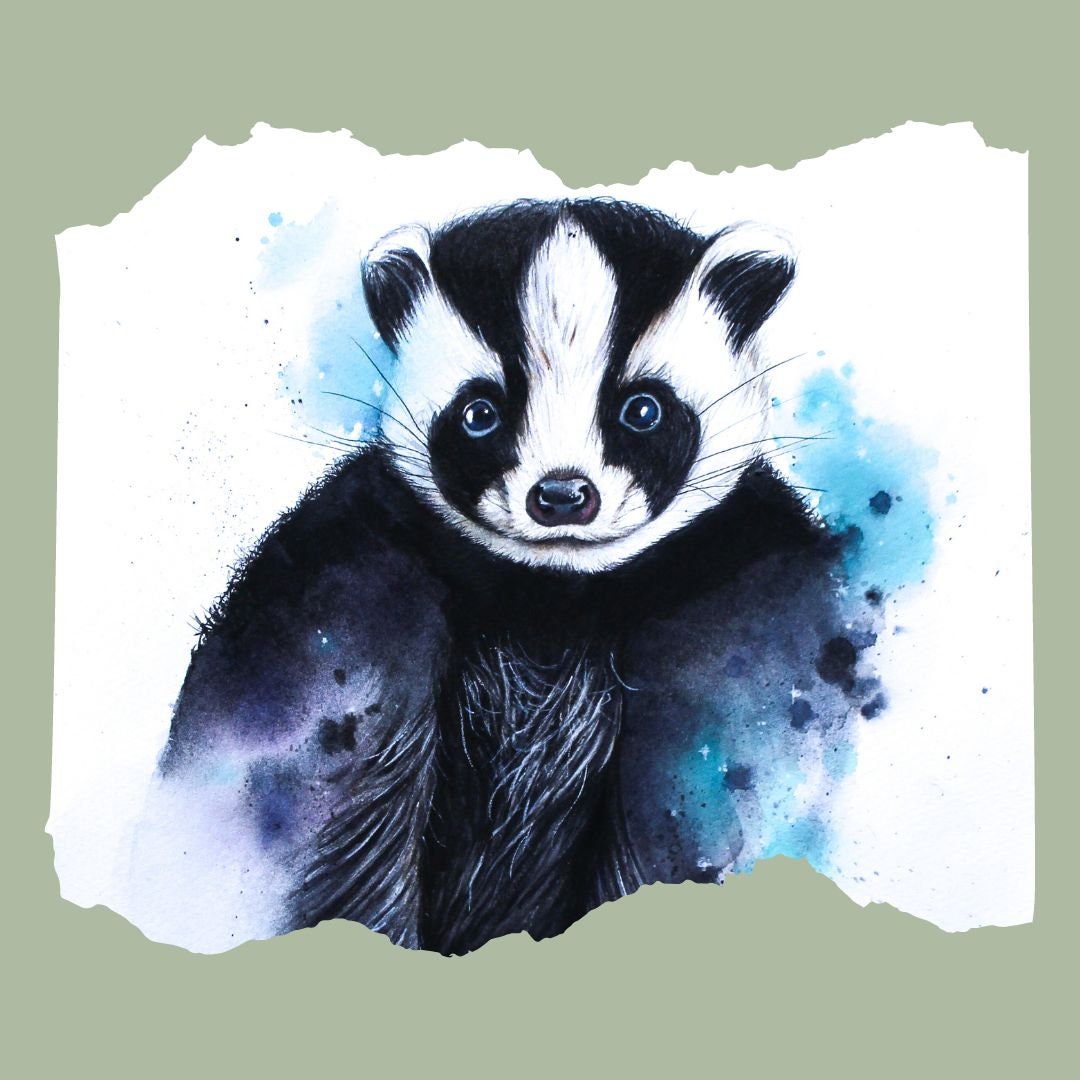 Baby Animal Watercolor Digital Download Nursery Decor Baby Babyshower ...