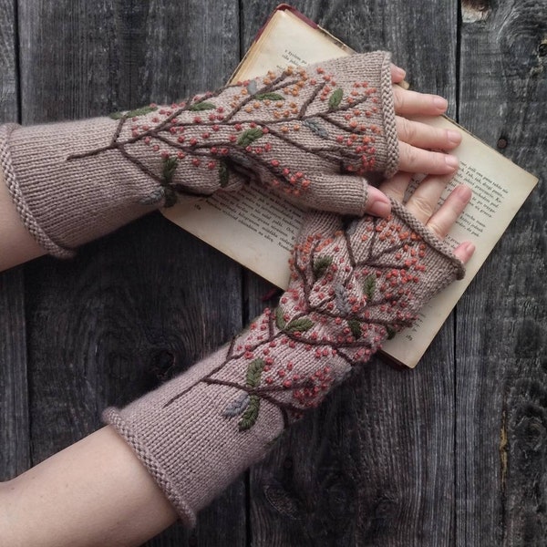 Embroidered Gloves - Etsy