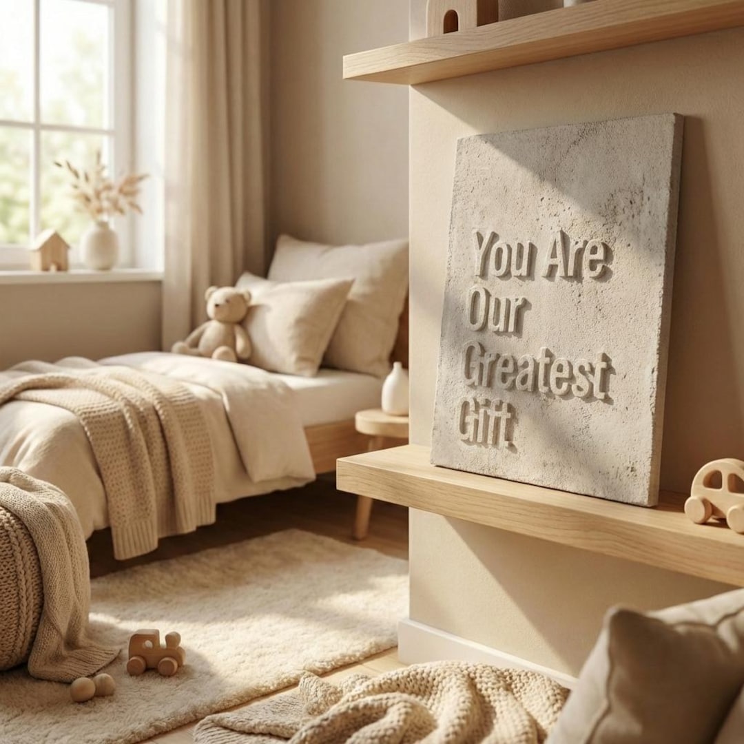 Quote Textured 3D Canvas Personalized, Textured Relief Wall Art, Emboss ...