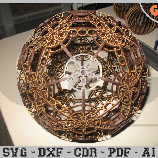 Laser Cut File Sphere - Etsy Canada