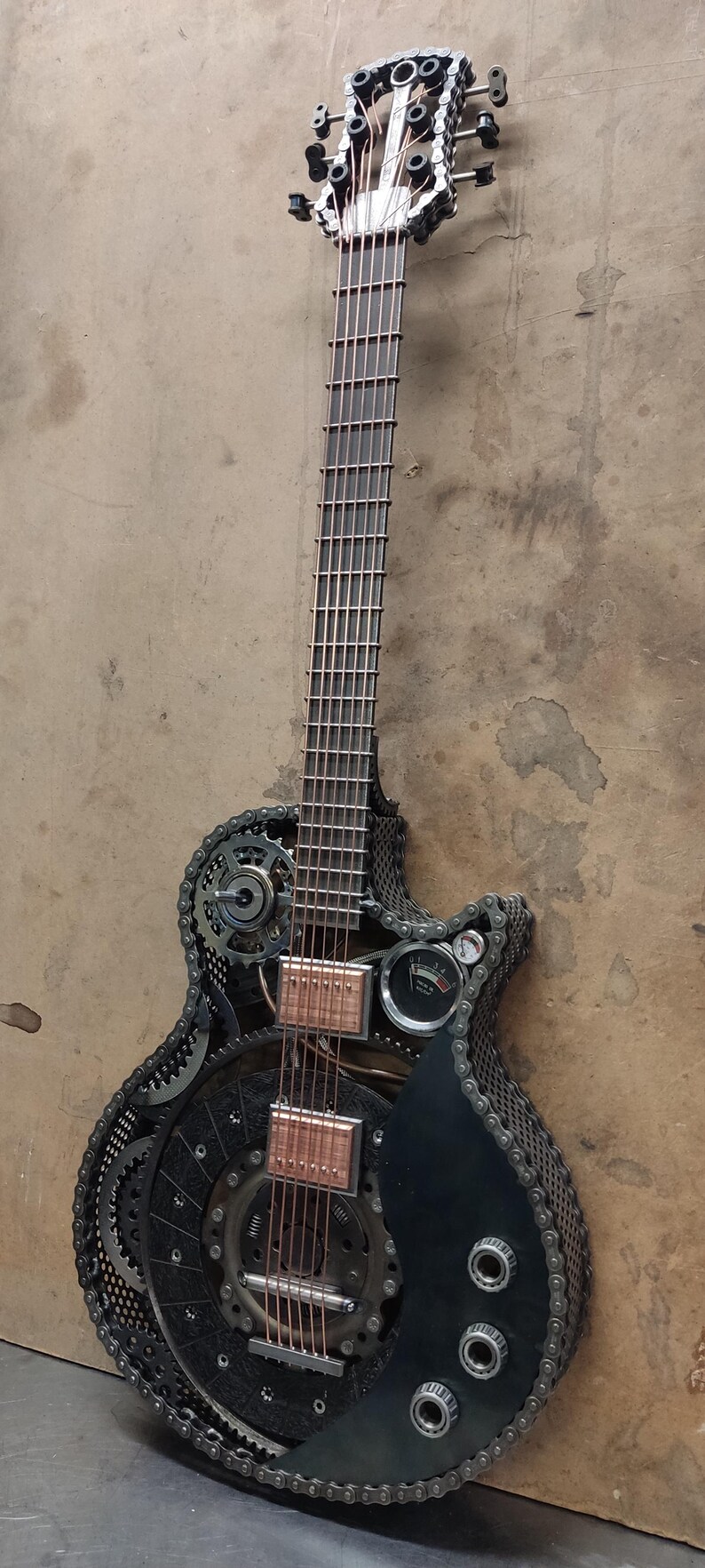 Custom Metal Guitar Sculpture - Etsy