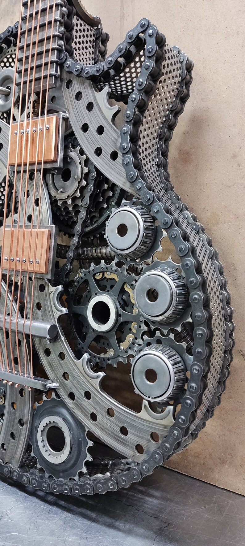 Custom Metal Guitar Sculpture - Etsy