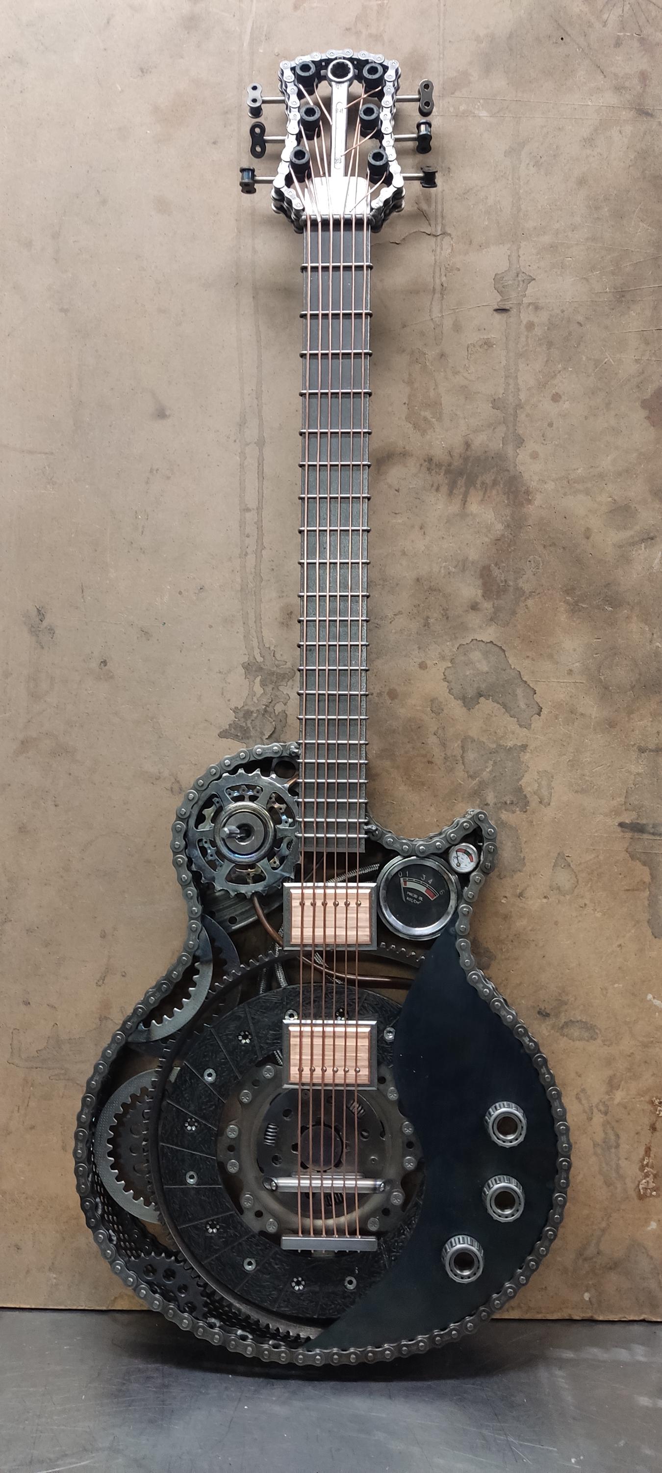 Custom Metal Guitar Sculpture - Etsy