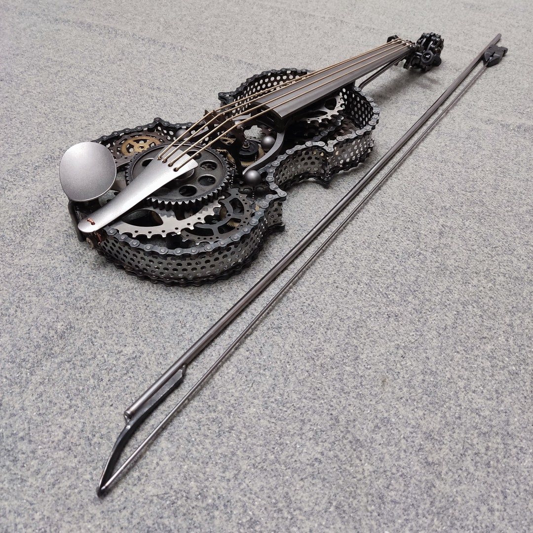 Custom Metal Violin Sculpture - Etsy
