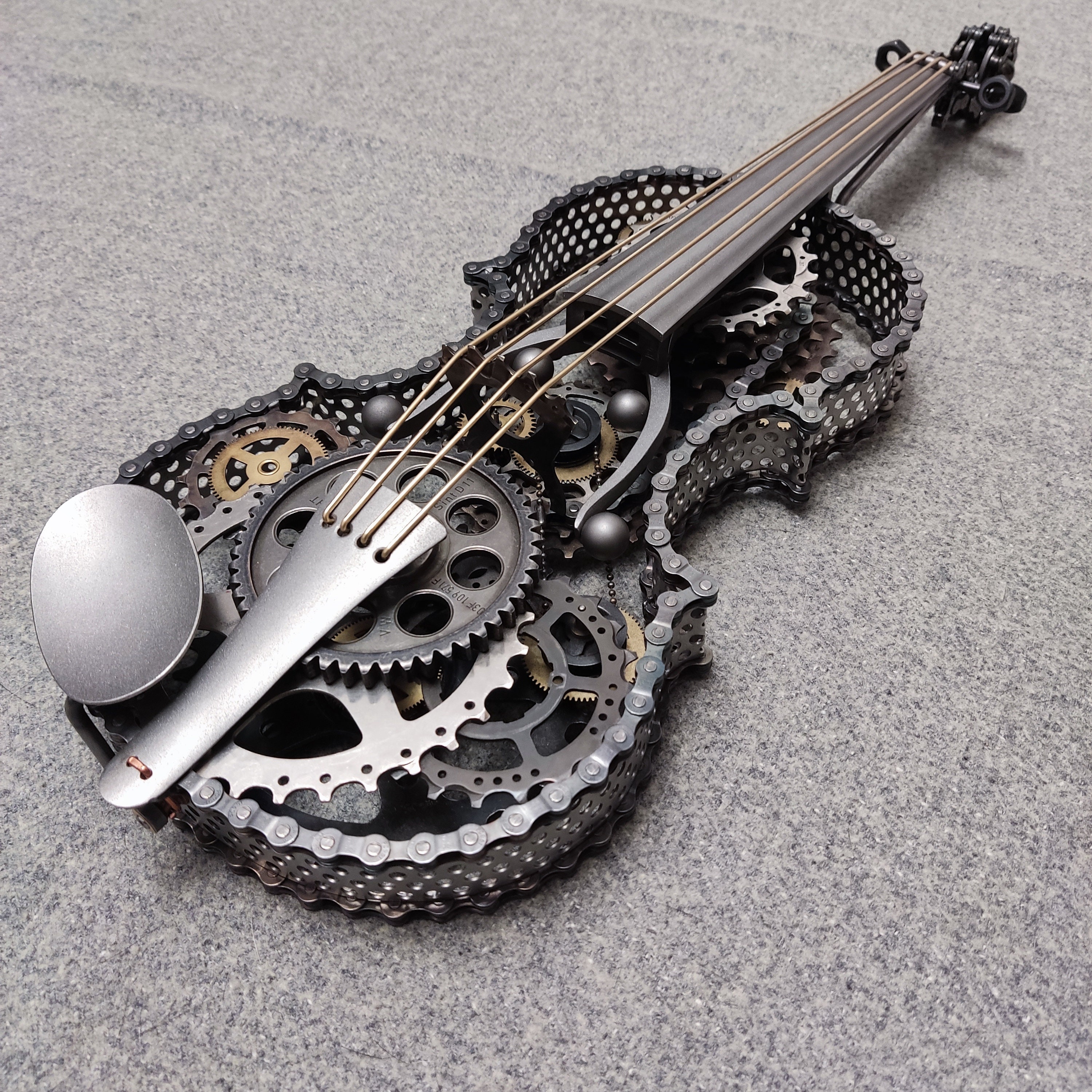 Custom Metal Violin Sculpture - Etsy