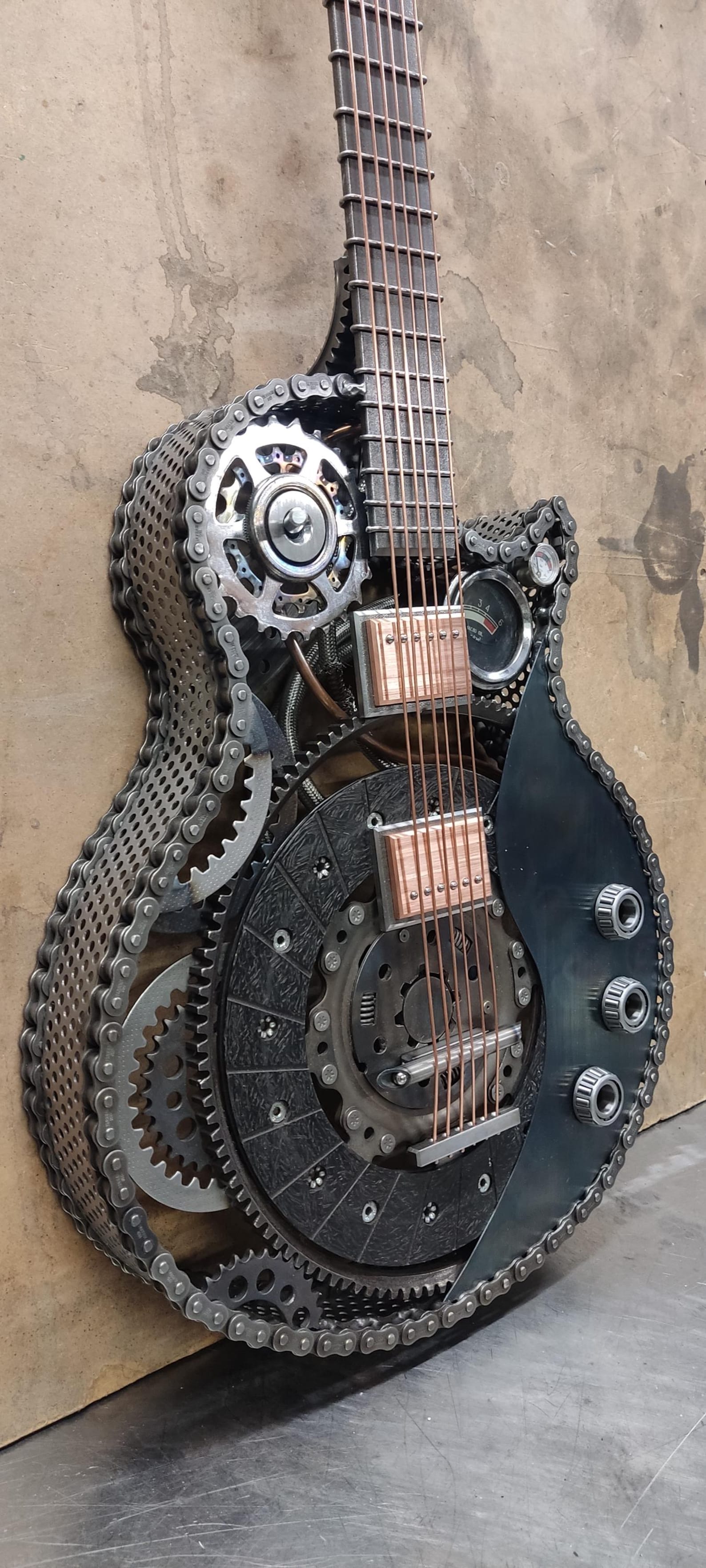 Custom Metal Guitar Sculpture - Etsy