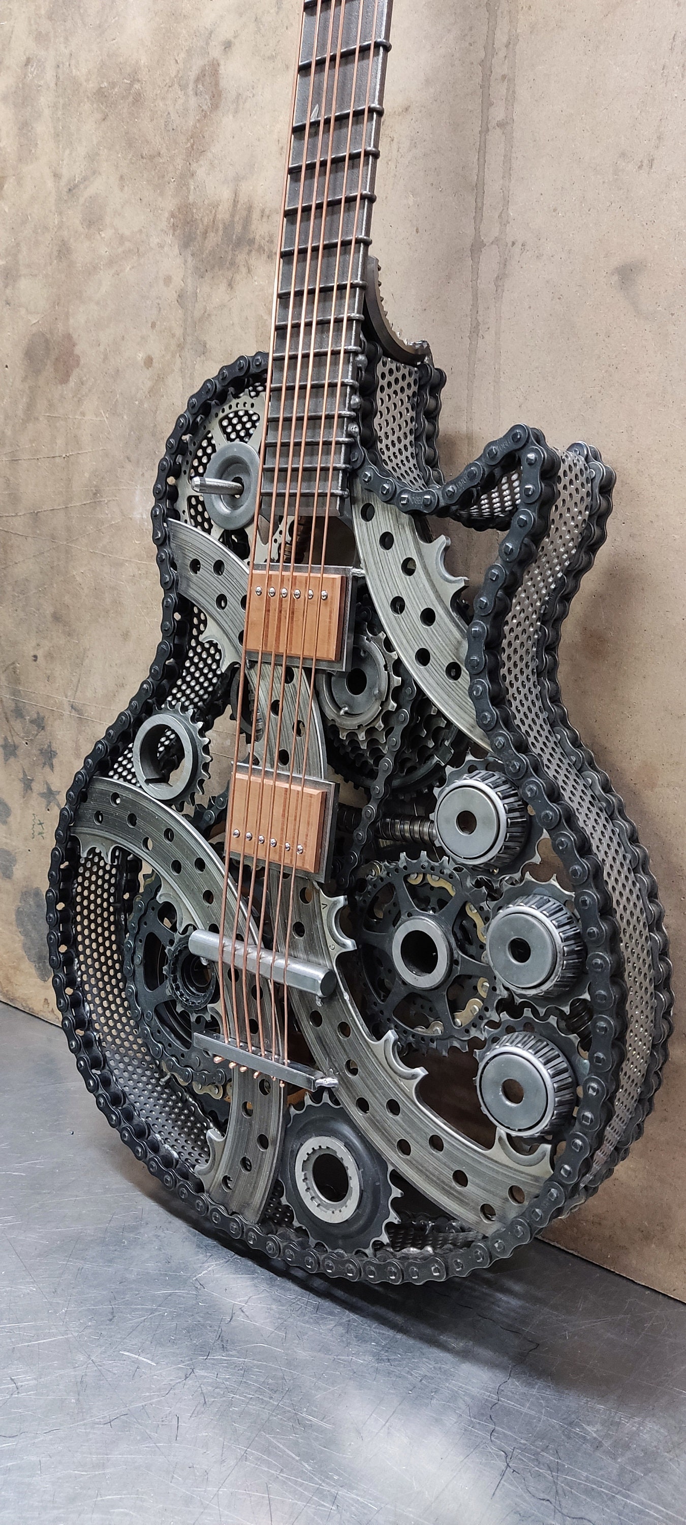 Custom Metal Guitar Sculpture - Etsy
