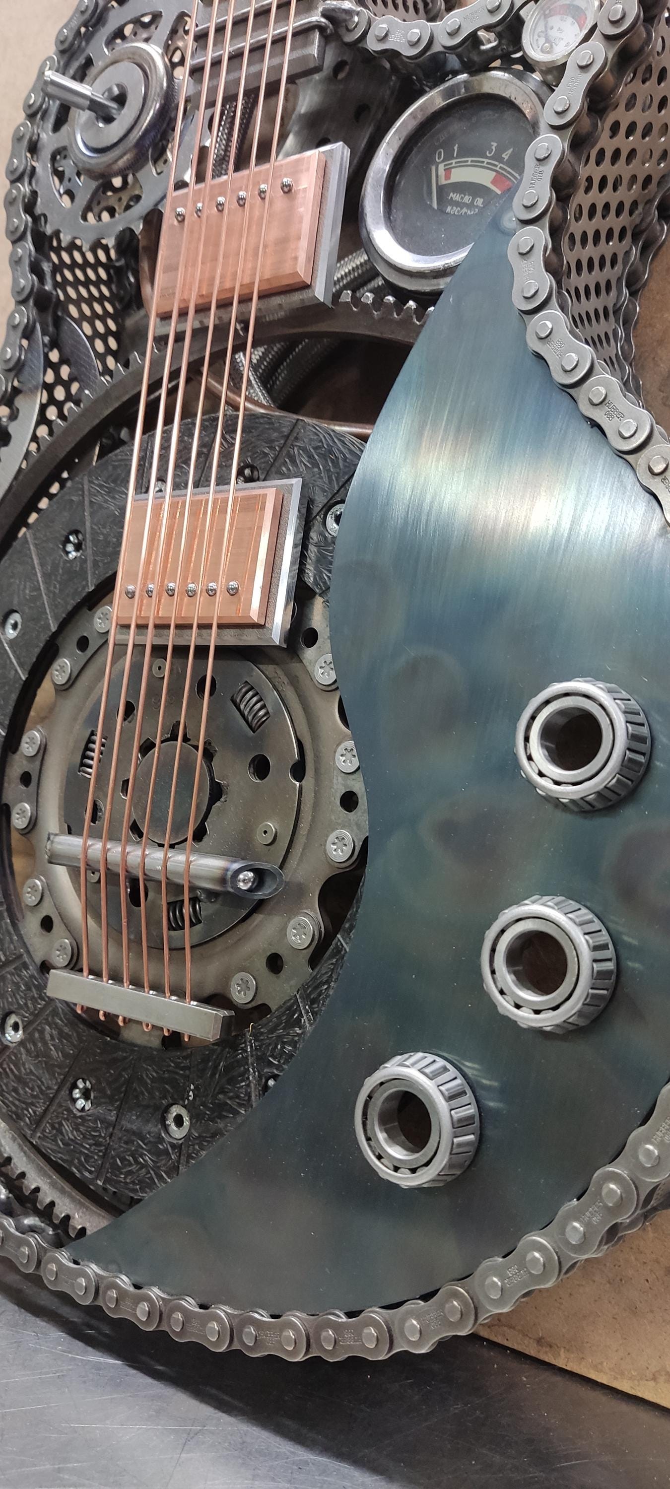 Custom Metal Guitar Sculpture - Etsy
