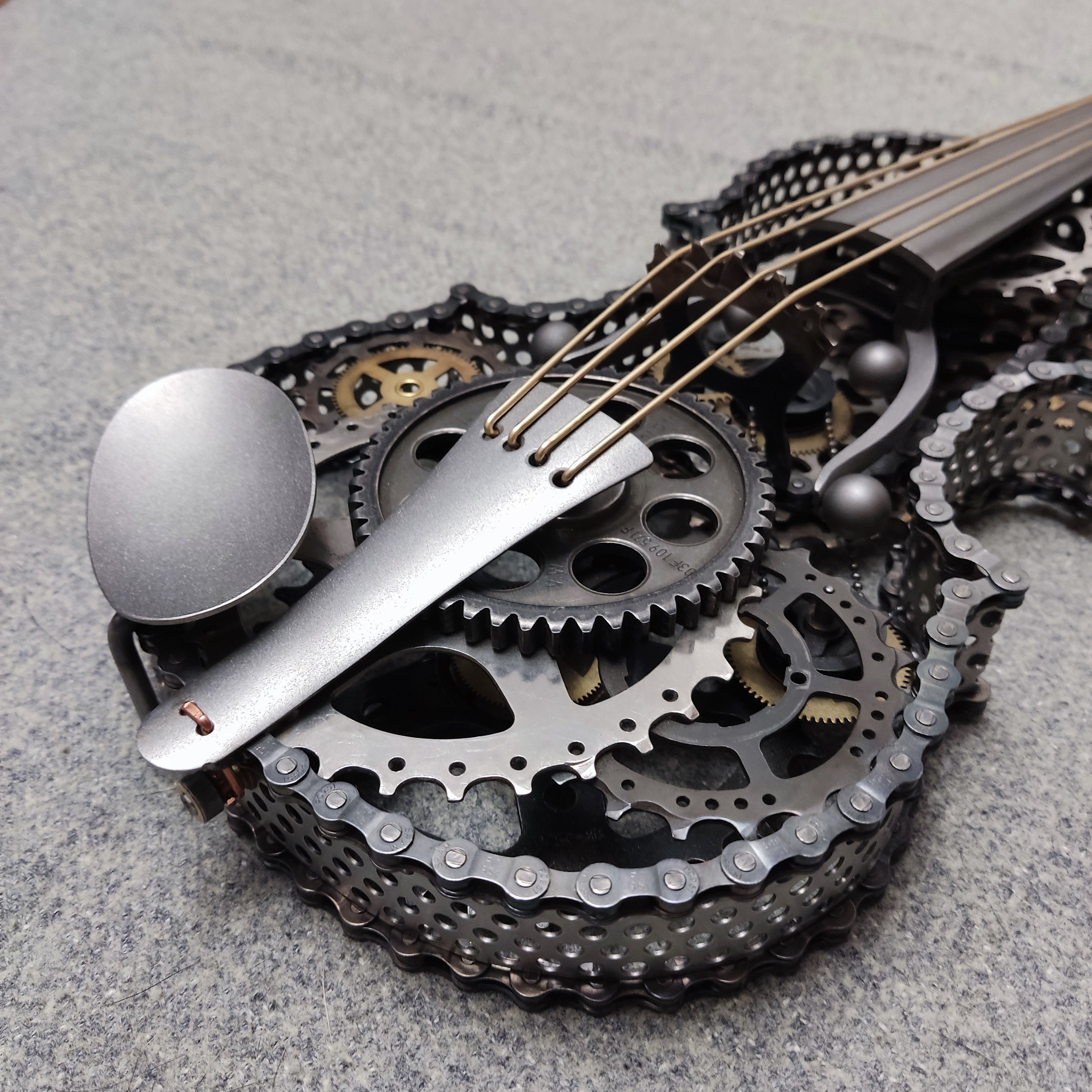 Custom Metal Violin Sculpture - Etsy