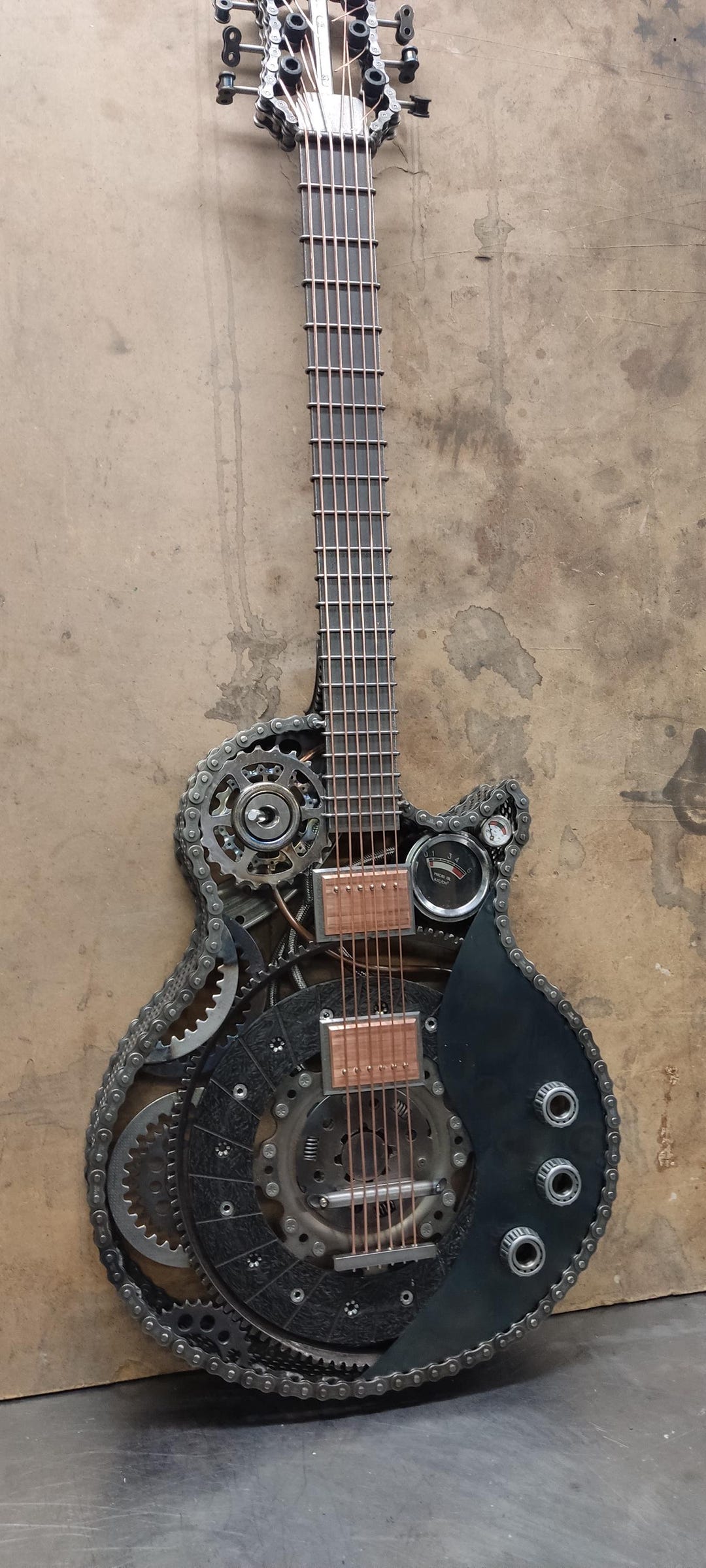 Custom Metal Guitar Sculpture - Etsy