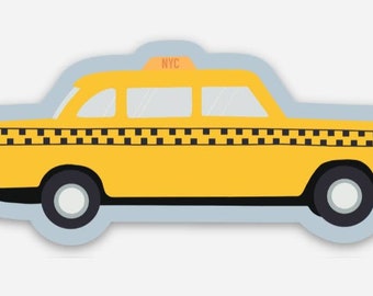 NYC Taxi Vinyl Sticker - Etsy