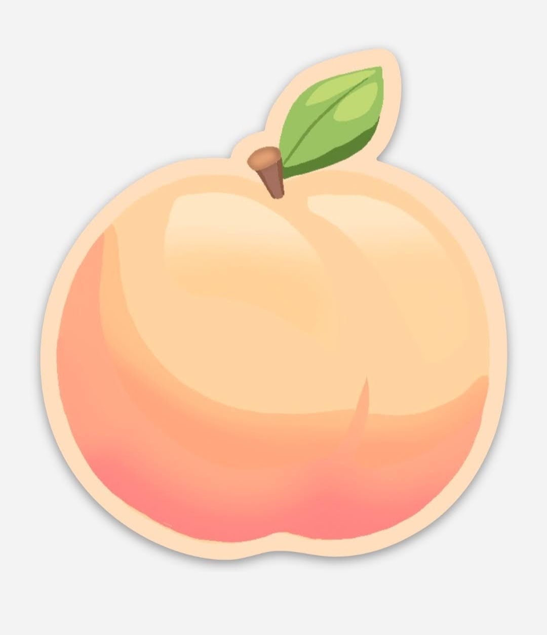 Peach Sticker | Waterproof | Summer | Decal | Cute | Pink | Bottle ...