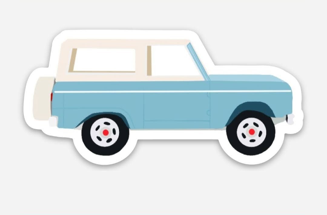 Blue Truck Sticker | Bronco | Decal | Waterproof | Car Sticker | Bottle ...