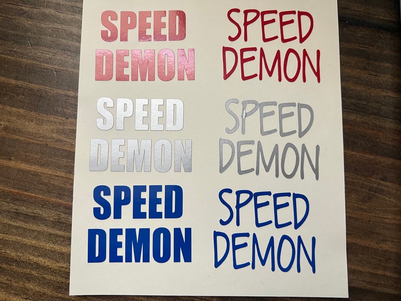 Speed Demon Decal - Etsy