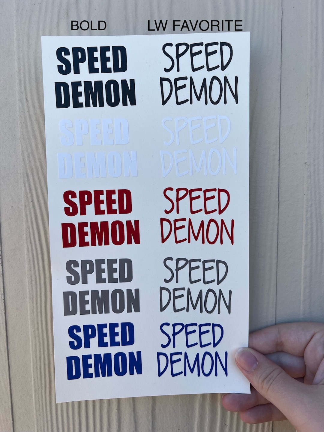 Speed Demon Decal - Etsy