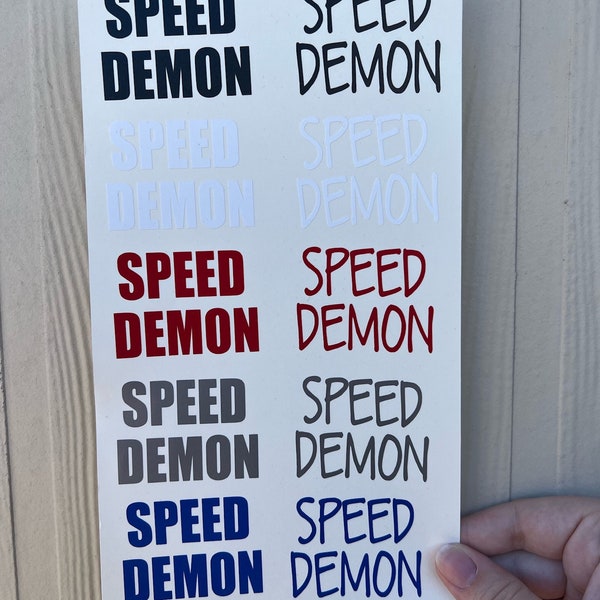 Speed Demon - Etsy
