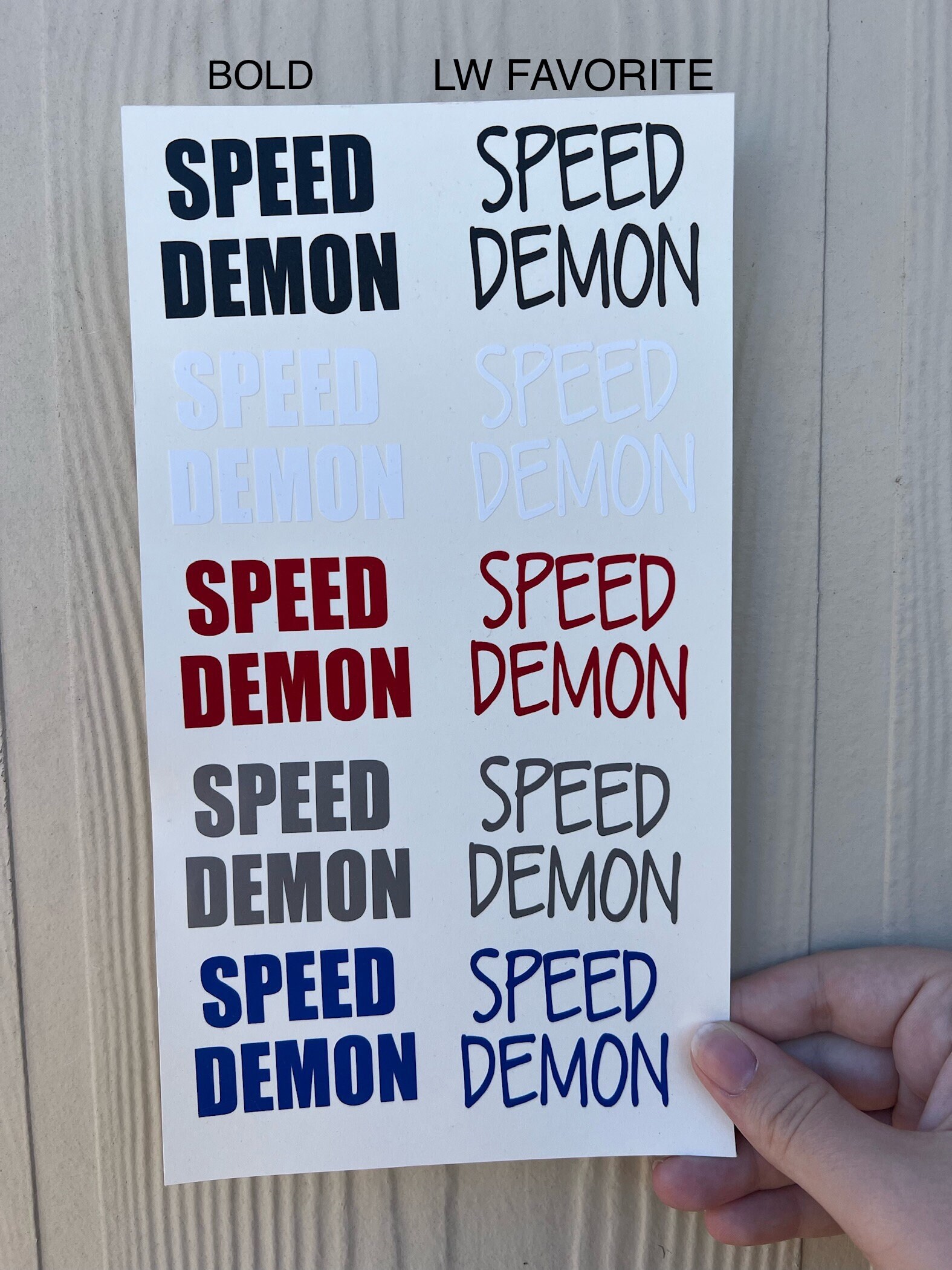 Speed Demon Decal - Etsy