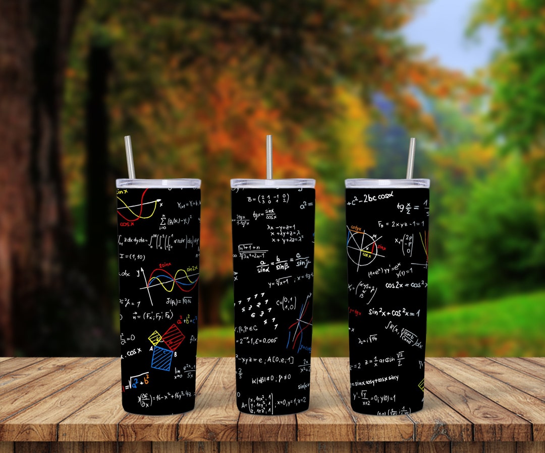 Math Tumbler Design, 20 Oz Skinny Tumbler Design, Sublimation Image ...