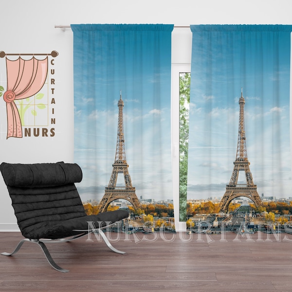 Paris Themed Curtain - Etsy