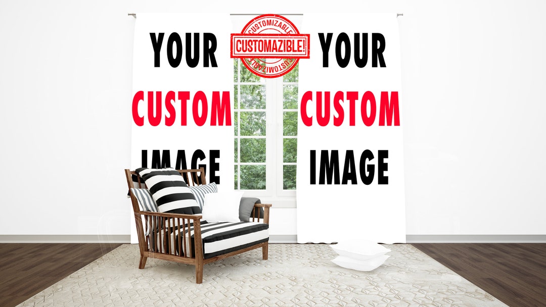 Custom Photo Curtain: Personalized Home Decor Gift - Etsy