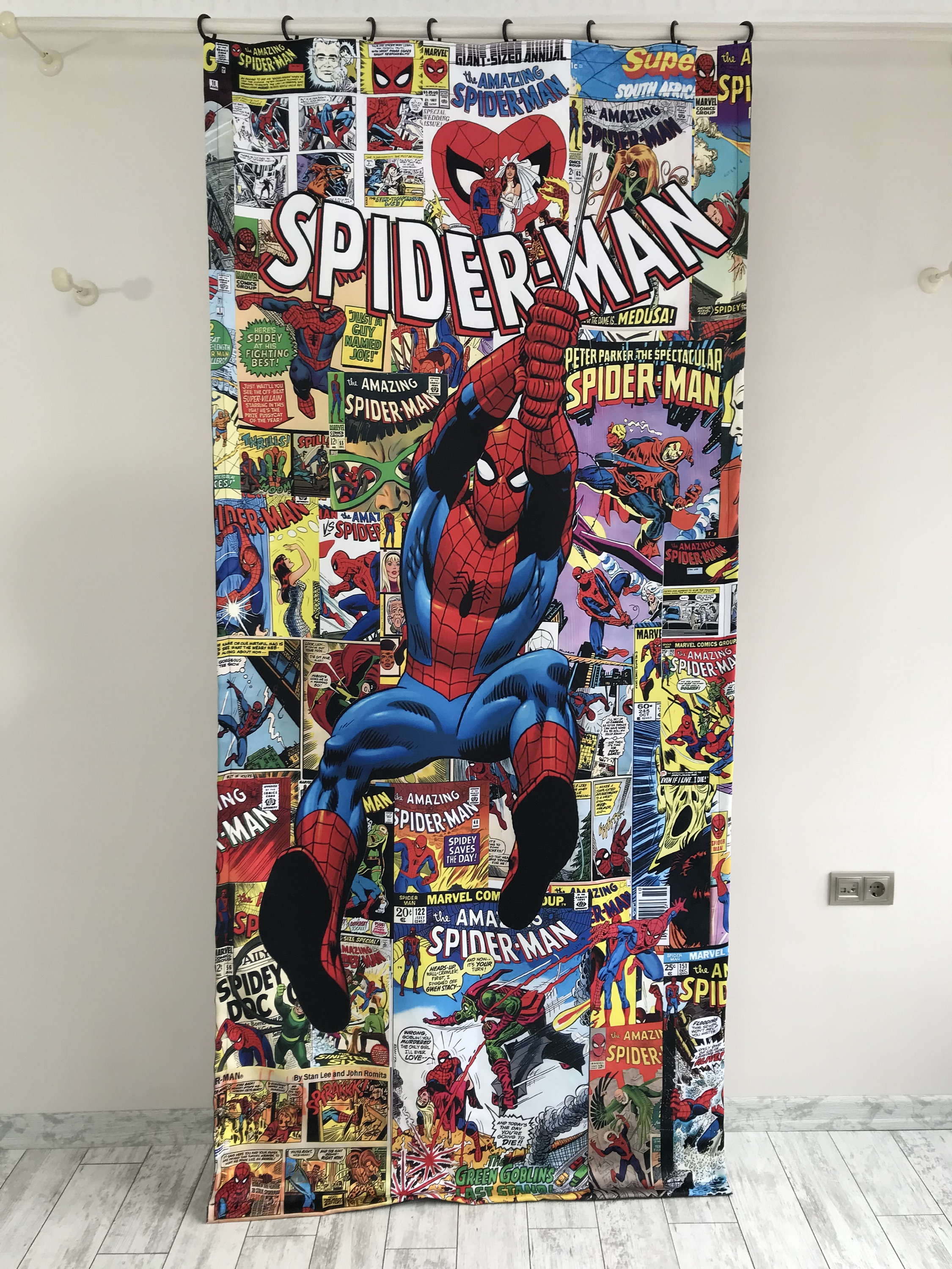 Spiderman Curtain for Kids Room Marvel Curtain Superhero Room - Etsy