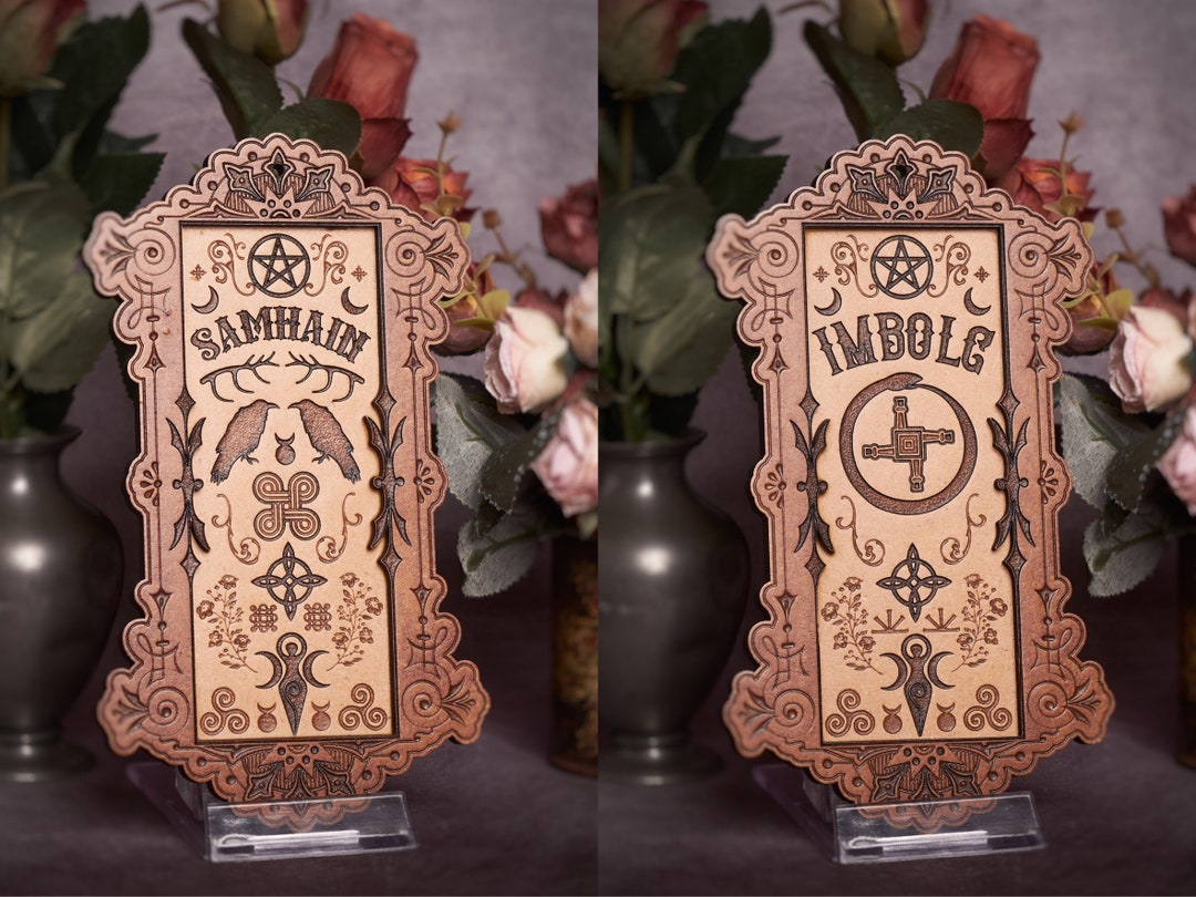 The Wiccan Wheel of the Year Wall Hangings - All Eight Sabbats ...