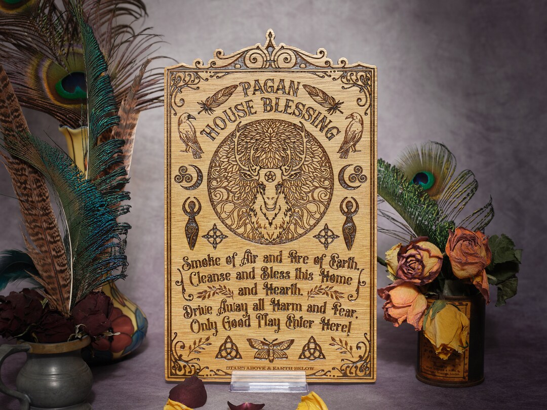 Pagan House Blessing Beautiful Little Wall Hanging Pagan Decor and Wall ...
