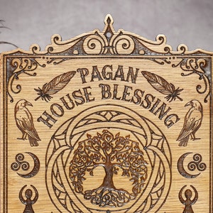 Pagan House Blessing - Beautiful Little Wall Hanging - Pagan / Witchy ...