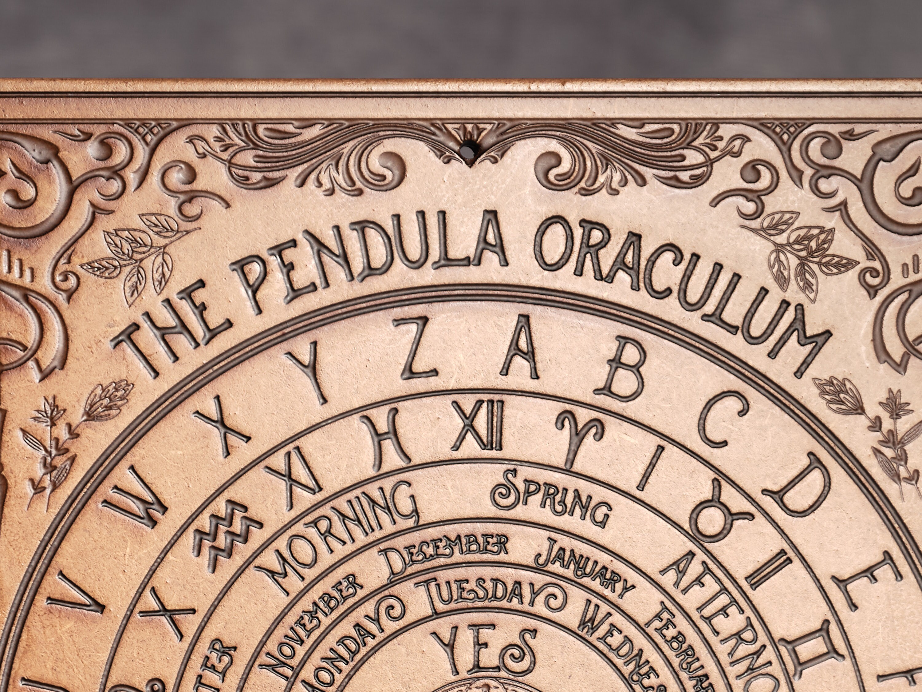 Beautiful Wiccan Themed Pendulum Board Fortune Telling & - Etsy