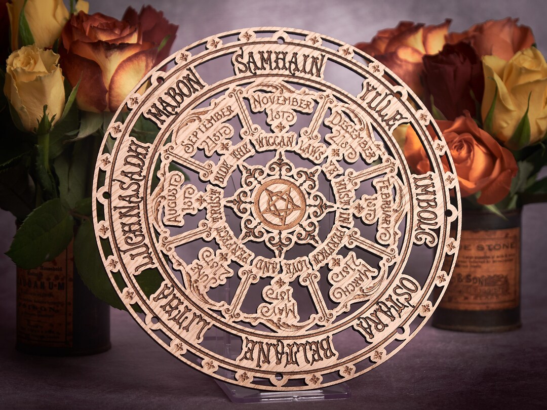 Wiccan Pagan Wheel of the Year (northern) - Wiccan Decor / Pagan Decor ...