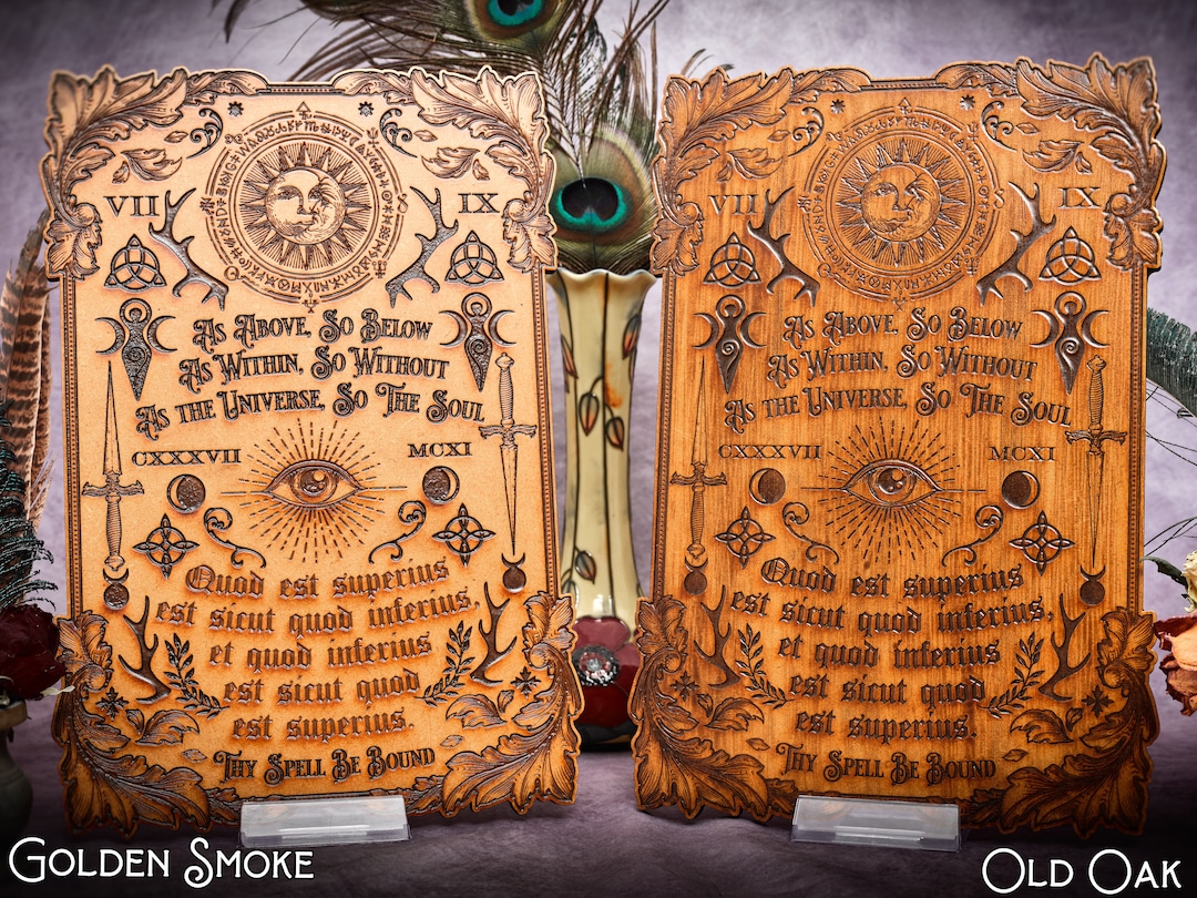 Witches Spell Enchantment Altar Piece - Beautiful Piece of Witchy Wall ...