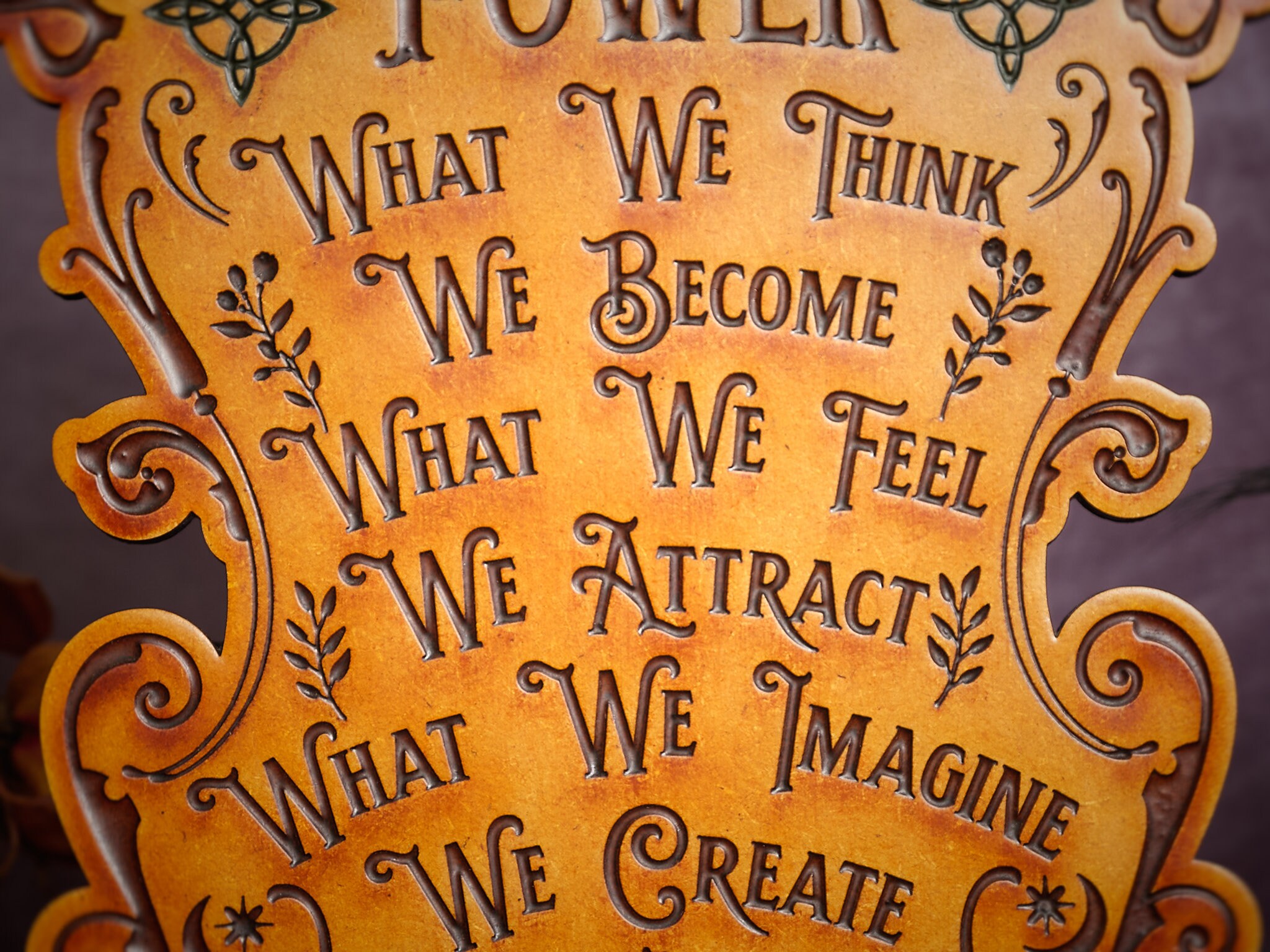 Wiccan Wall Hanging / Altar Piece - the Universal Power - Beautiful ...