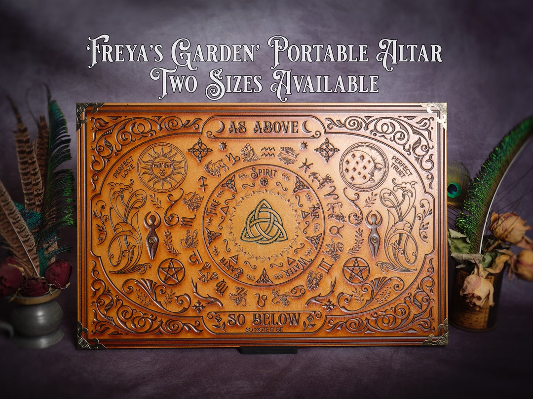 Portable Altar - Wiccan and Pagan - Vintage Victorian Style Engravings ...