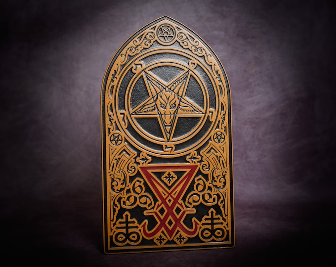 Sigil of Baphomet With Leviathan Cross and Seal of Satan - Three ...