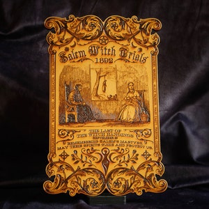 Salem Witch Trials Plaque – Wiccan Pagan Altar Decor - Etsy