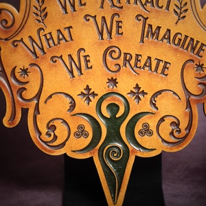 Wiccan Wall Hanging / Altar Piece - the Universal Power - Beautiful ...