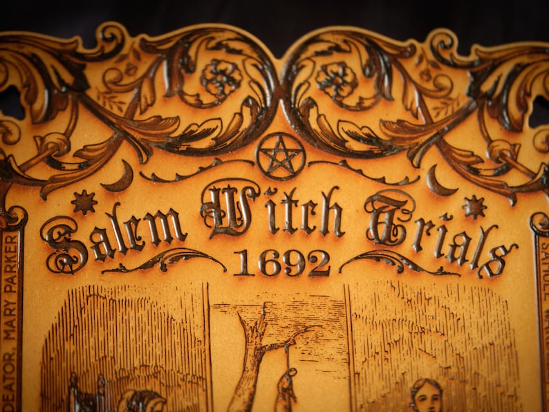 Salem Witch Trials Plaque – Wiccan Pagan Altar Decor - Etsy