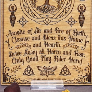 Pagan House Blessing - Beautiful Little Wall Hanging - Pagan / Witchy ...