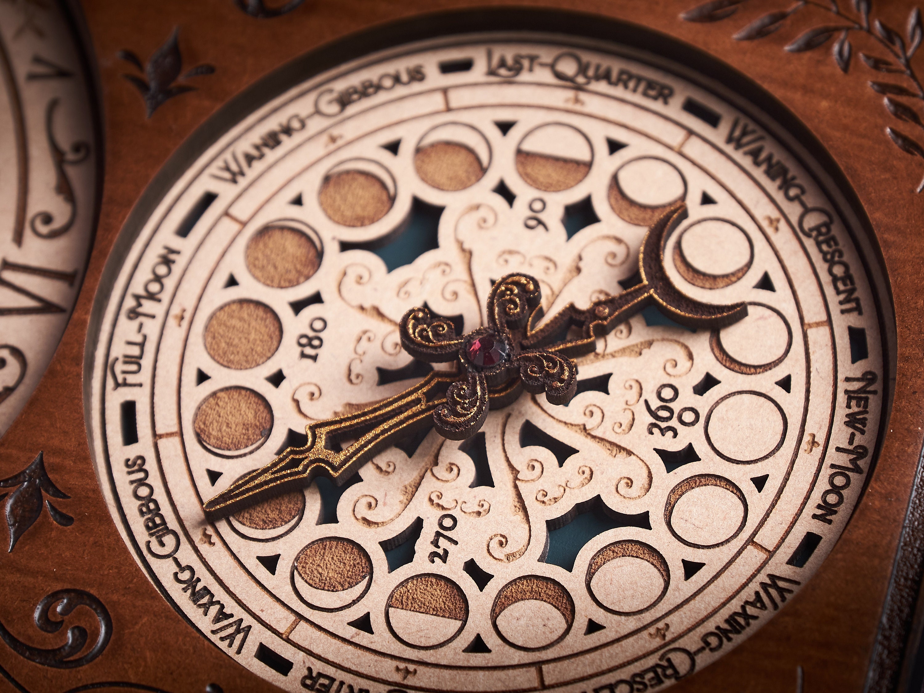Moon Clock - The Lunarium II- Functional and Unique Lunar Calendar ...