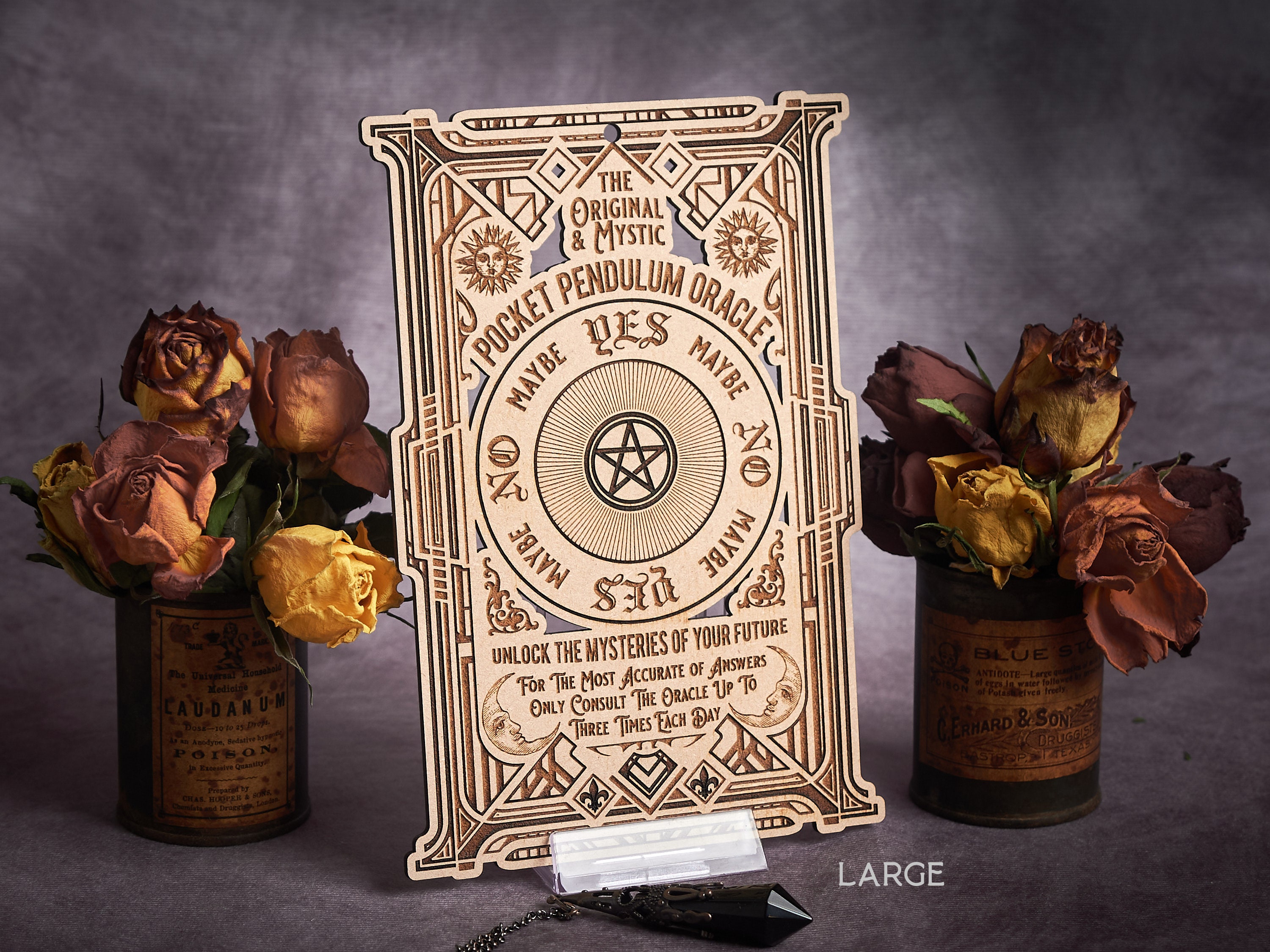 Beautiful Pendulum Boards / Dowsing Board / Witch Board - Vintage ...