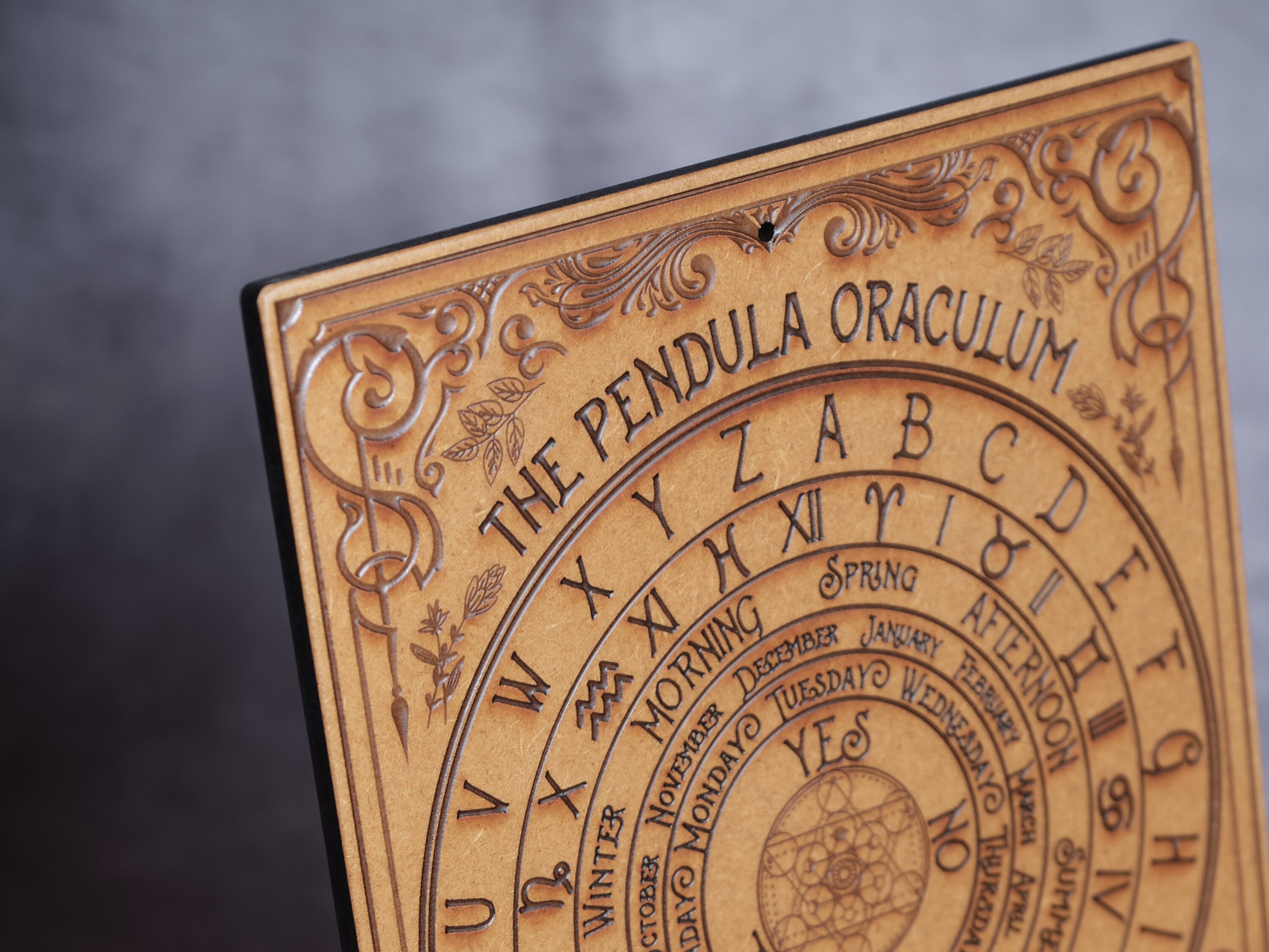 Beautiful Wiccan Themed Pendulum Board Fortune Telling & - Etsy