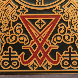 Sigil of Astaroth With Leviathan Cross and Seal of Satan - Engraved ...