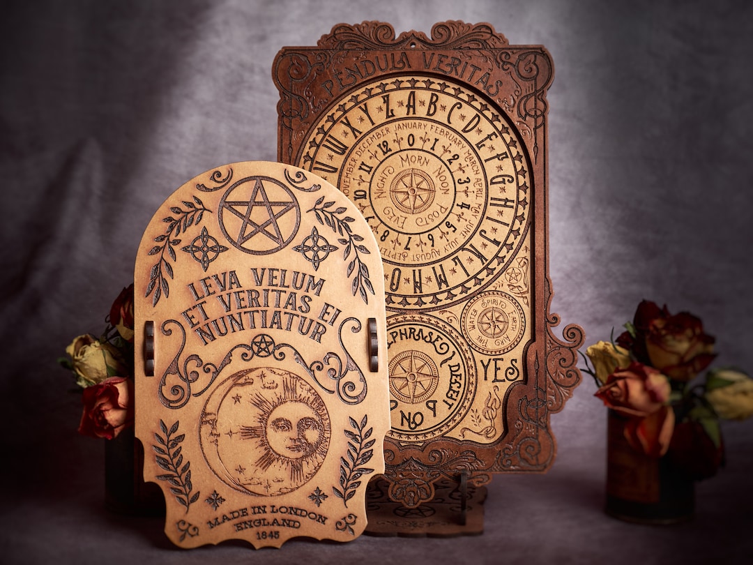 Beautiful Wooden Pendulum Board - Vintage Victorian Divination Tools ...
