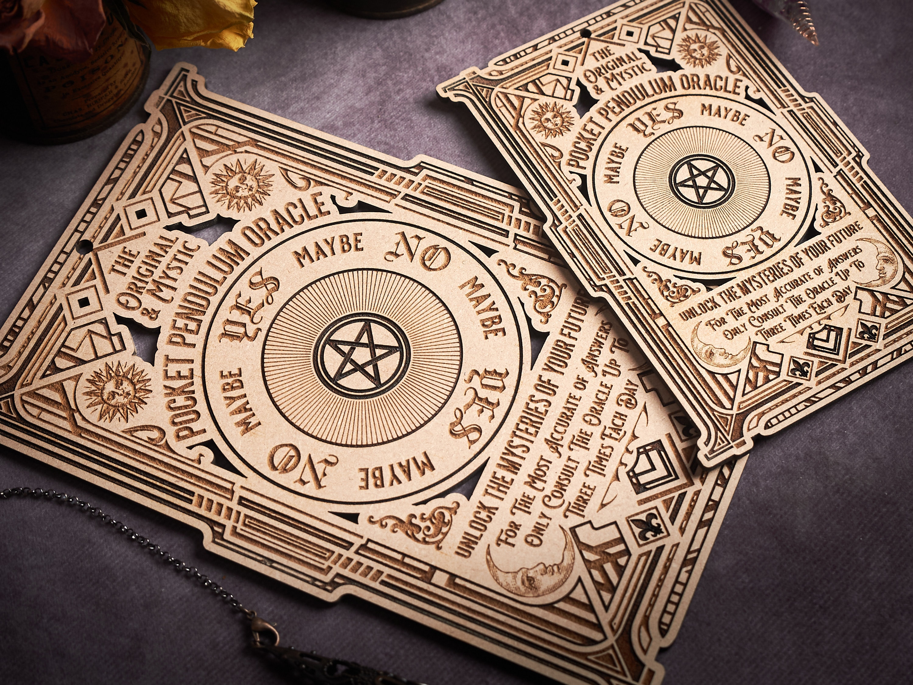 Beautiful Pendulum Boards / Dowsing Board / Witch Board - Vintage ...