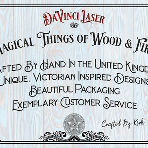 The Ghost Hunter - Engraved Wooden Pendulum Board - Vintage Victorian ...