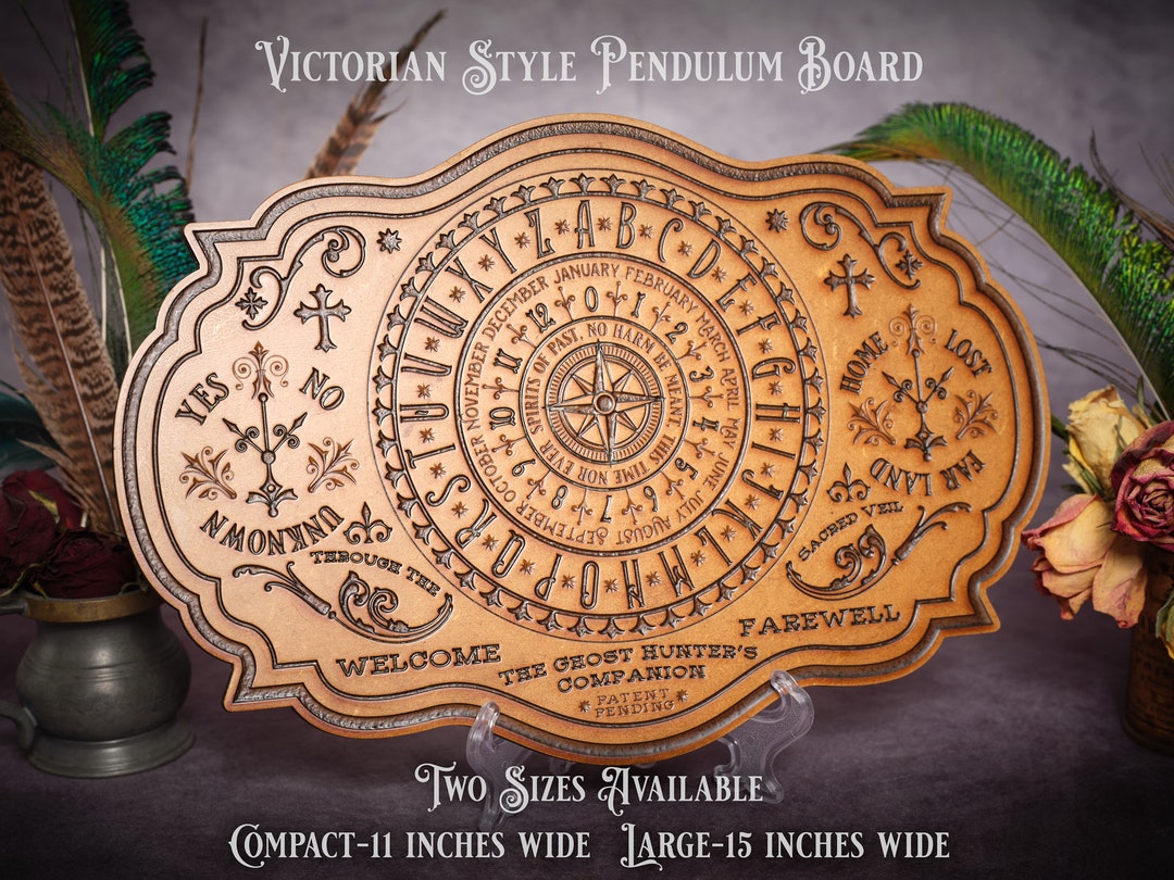 Engraved Wooden Pendulum Board - Victorian Ghost Hunter Design - Etsy