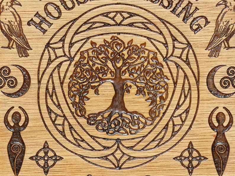 Pagan House Blessing - Beautiful Little Wall Hanging - Pagan / Witchy ...