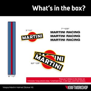 Martini Helmet Sticker Kit / Martini Racing Stickers - Etsy